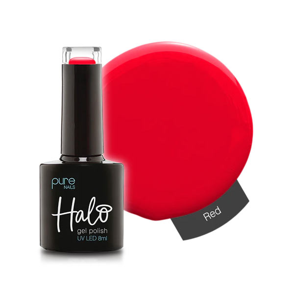 Halo Gel Polish Red 8ml | The Hair And Beauty Company